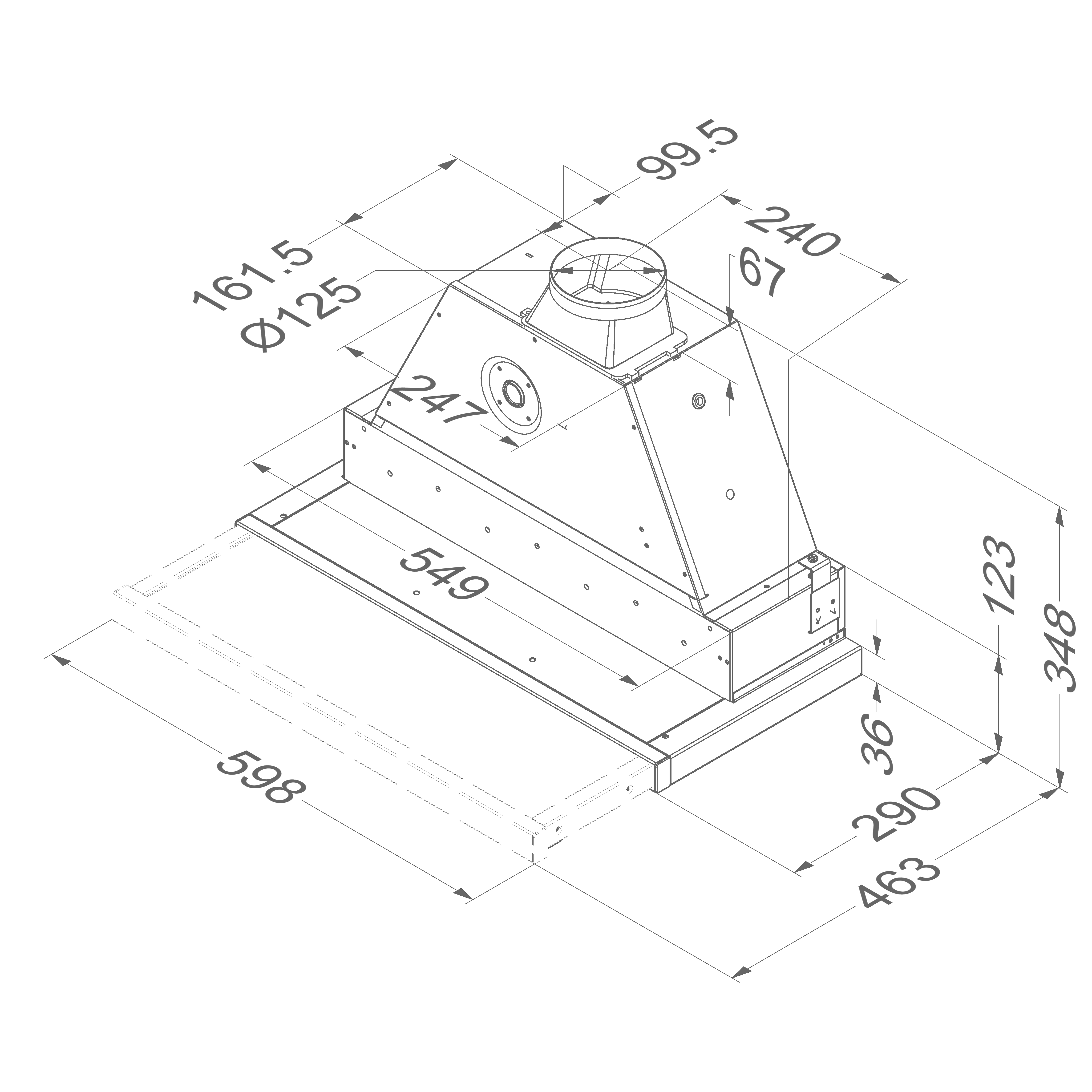 Novy Telescopische dampkap Telescopic 661 - Novy