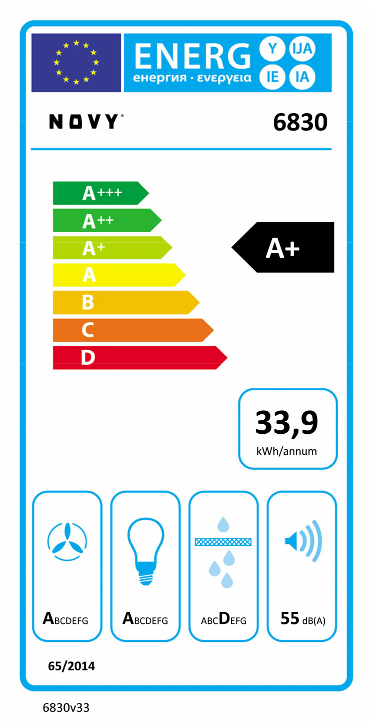Deckenhaube Novy Pureline 6830 - Novy