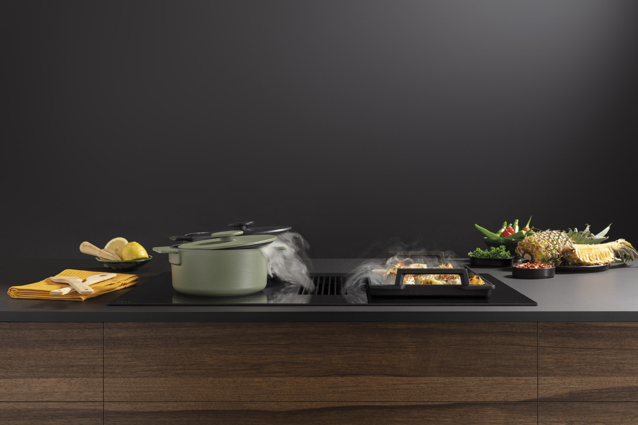 Kookplaten met afzuiging Novy Easy recirculation 1861 - Novy